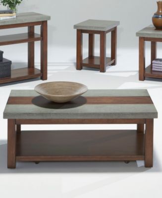 Cascade Castered Cocktail Table - Macy's