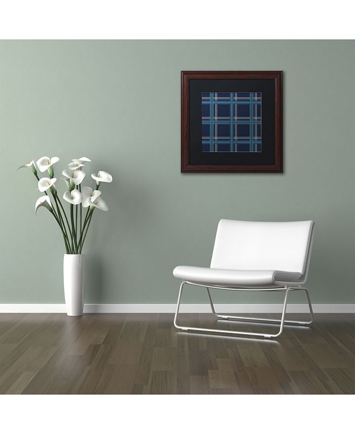 Trademark Global Jennifer Nilsson Blue Gold Matted Framed Art - 16" x ...