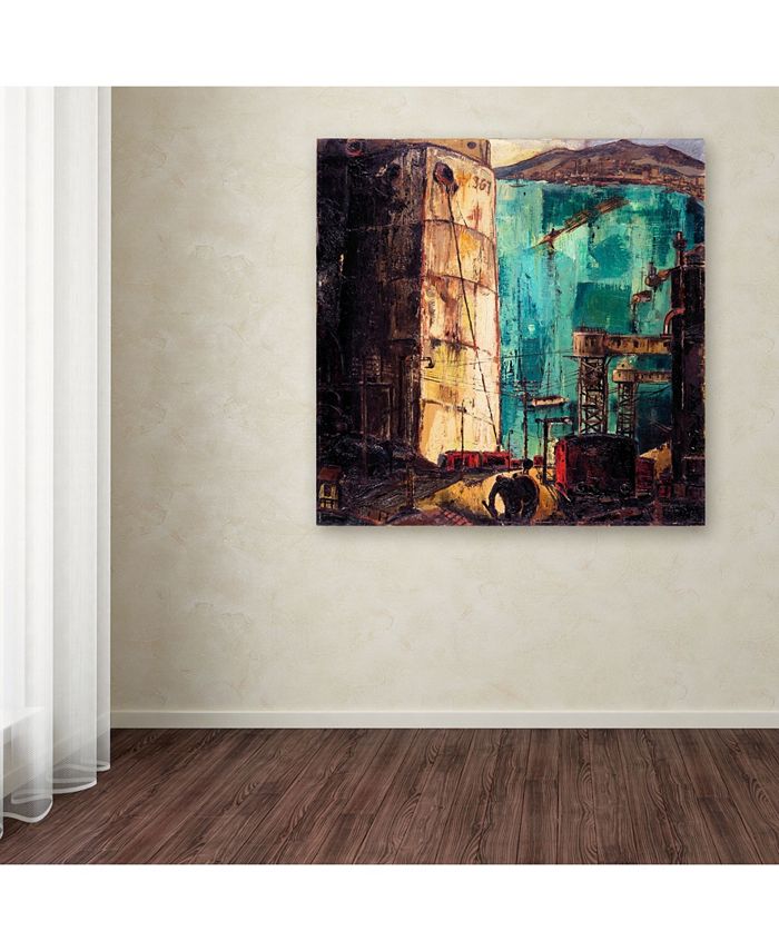 Trademark Global Karlis Padegs 'The Port' Canvas Art - 14" x 14" x 2 ...