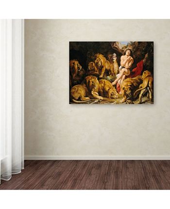 Trademark Global Peter Paul Rubens 'Daniel In The Lions Den' Canvas Art ...