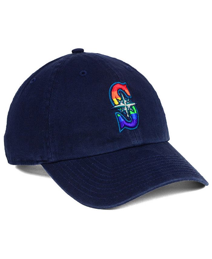 '47 Brand Seattle Mariners Pride CLEAN UP Strapback Cap - Macy's