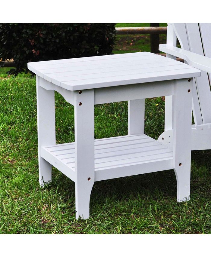 Shine Company Rectangular Side Table, Large - Macy's