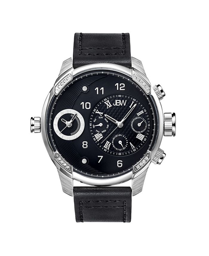 Jbw Men's G3 Diamond (1/6 ct.t.w.) Stainless Steel Watch - Macy's