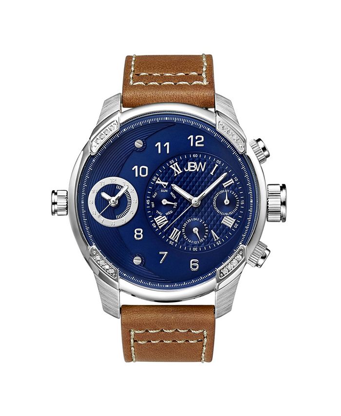 Jbw Men's G3 Diamond (1/6 ct.t.w.) Stainless Steel Watch - Macy's