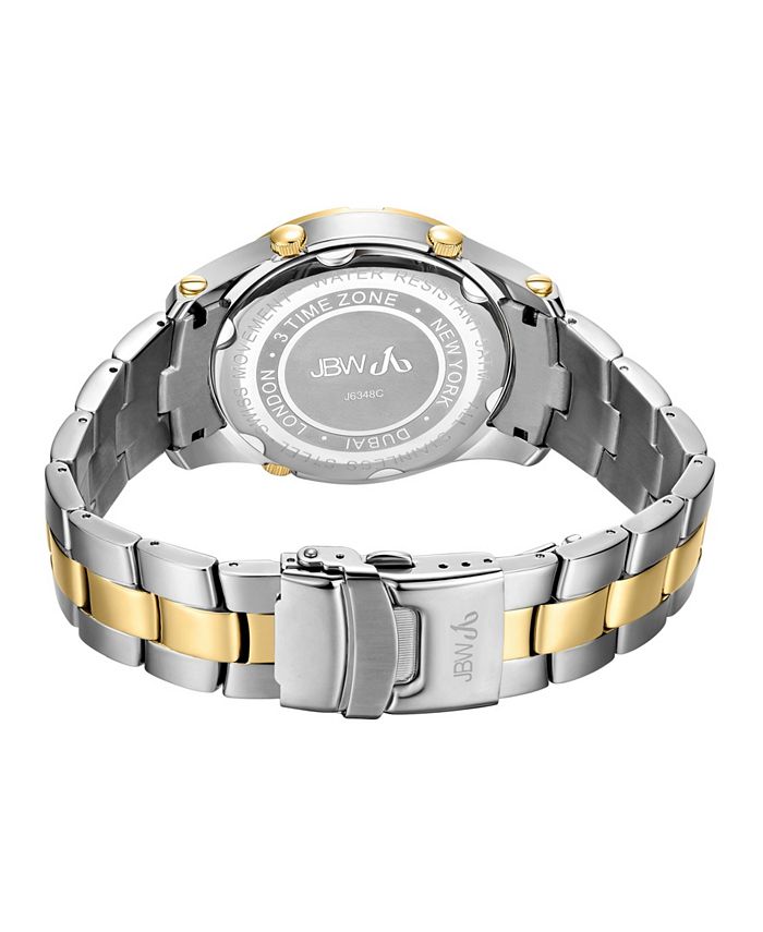 Jbw Men's Jet Setter III Diamond (1 ct.t.w.) Stainless Steel Watch - Macy's