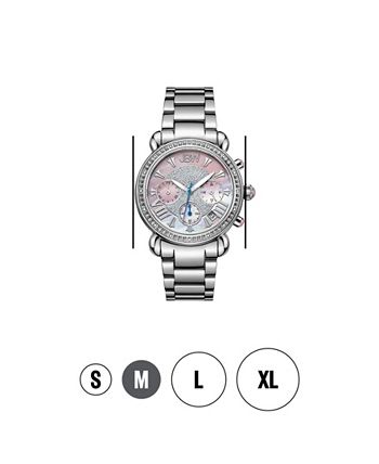 Jbw Women's Victory Diamond (1/6 ct.t.w.) Stainless Steel Watch - Macy's