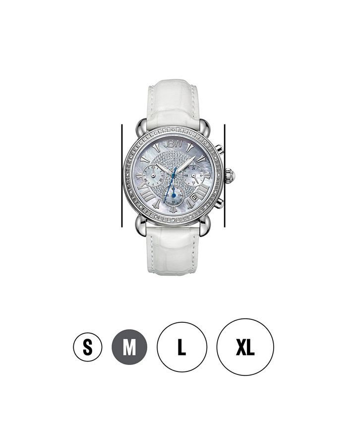 Jbw Women's Victory Diamond (1/6 ct.t.w.) Stainless Steel Watch - Macy's