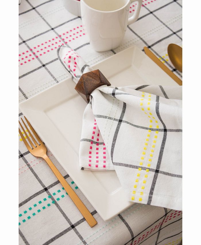 Design Imports Color Pop Plaid Table cloth 60" X 104" - Macy's