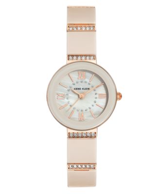 Anne Klein Genuine Mother of Pearl Dial with Roman Numerals Watch - Macy's