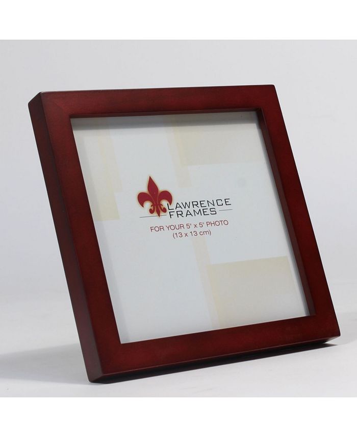 Lawrence Frames Walnut Wood Picture Frame - Gallery Collection - 5" x 5 ...