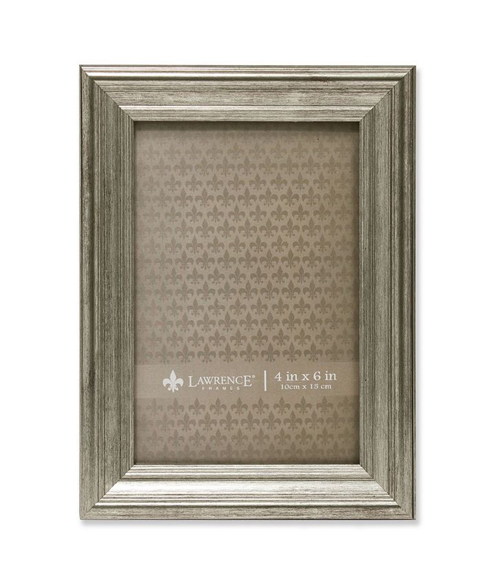 Lawrence Frames Sutter Burnished Silver Picture Frame - 4" x 6" - Macy's