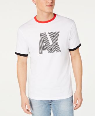 A|X Armani Exchange Men's Striped-Logo T-Shirt Created for Macy's - Macy's