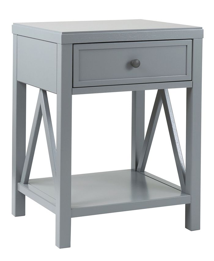 East At Main Wilco Acacia Accent Table - Macy's