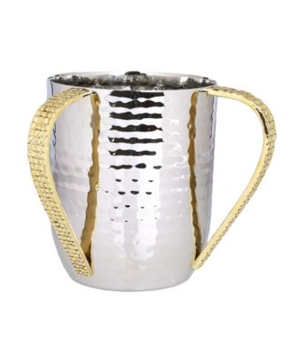 Classic Touch Two Tone Stainless Steel Wash Cup - Macy's