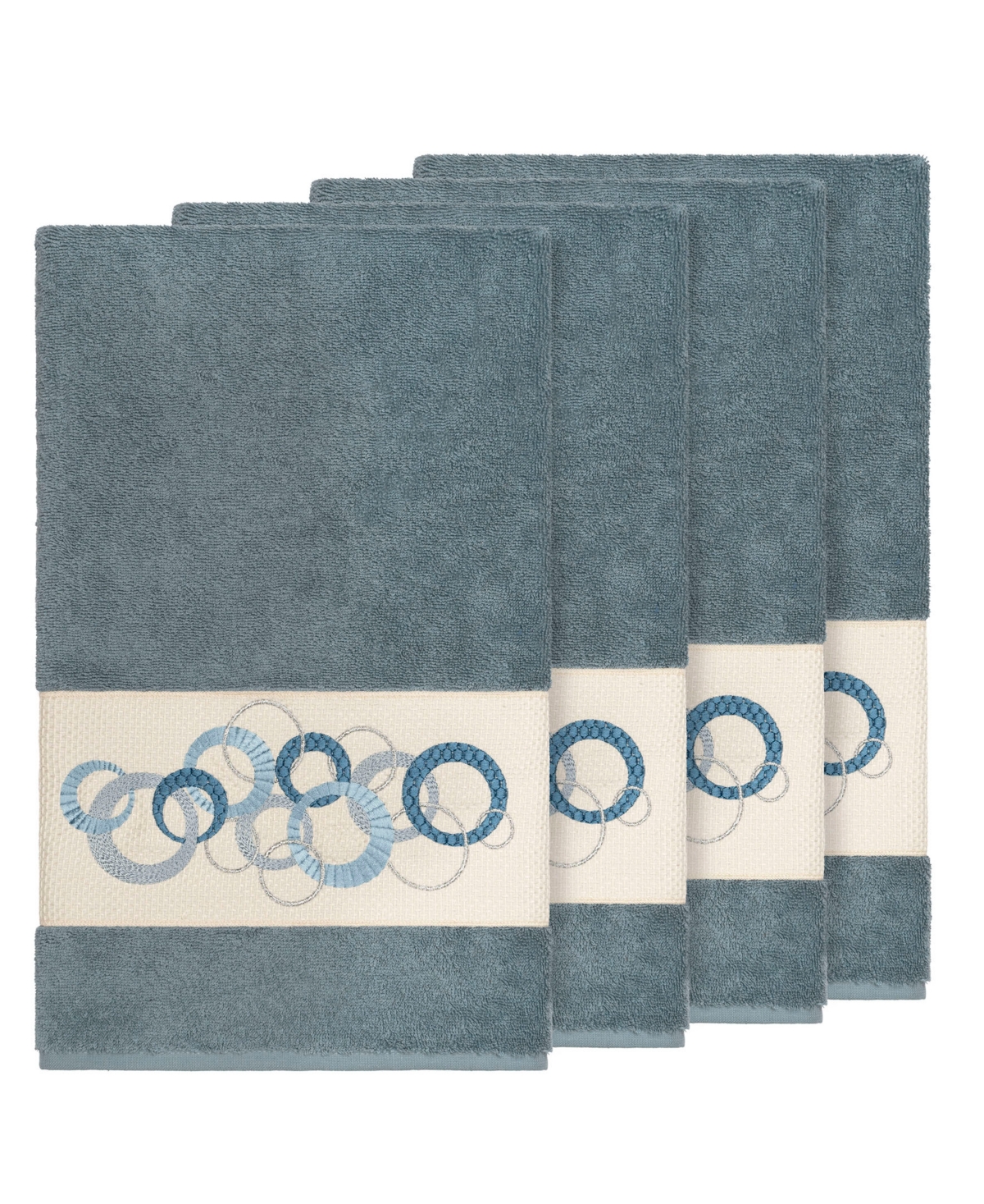 Click here for Linum Home Turkish Cotton Annabelle 4-Pc. Embellis... prices