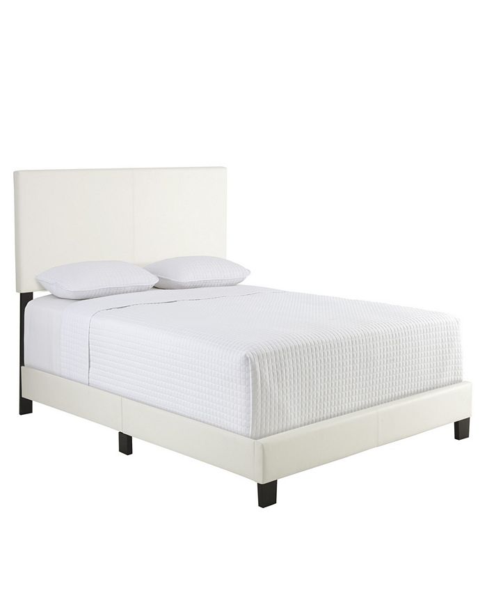Ultima Carson King Faux Leather Upholstered Platform Bed Frame - Macy's