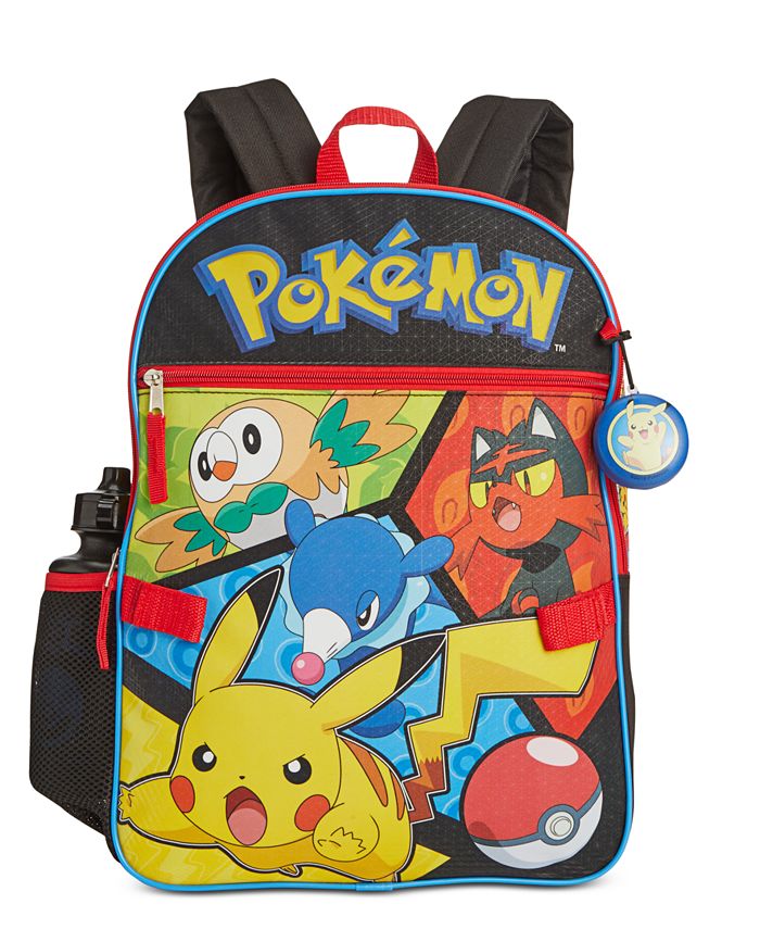 Bioworld Little & Big Boys 5-Pc. Pokémon Backpack & Lunch Kit Set - Macy's
