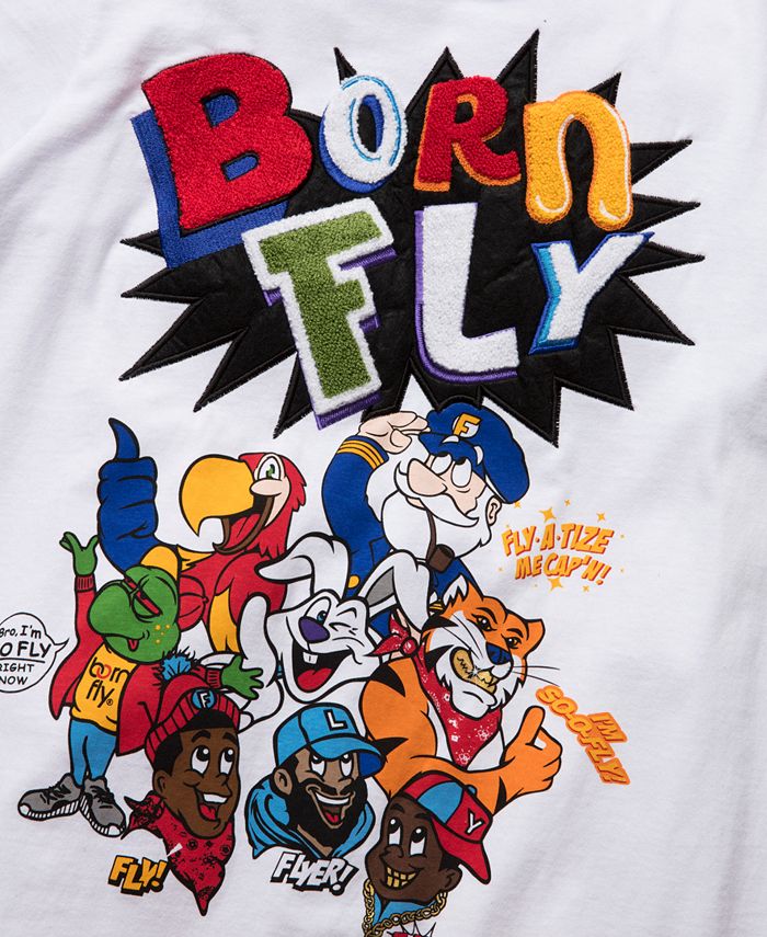 Born Fly Men's Big & Tall Logo Graphic T-Shirt - Macy's