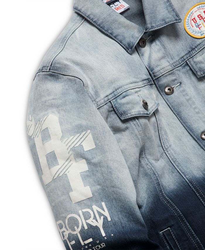 Born Fly Men's Big & Tall Graphic Trucker Jacket - Macy's
