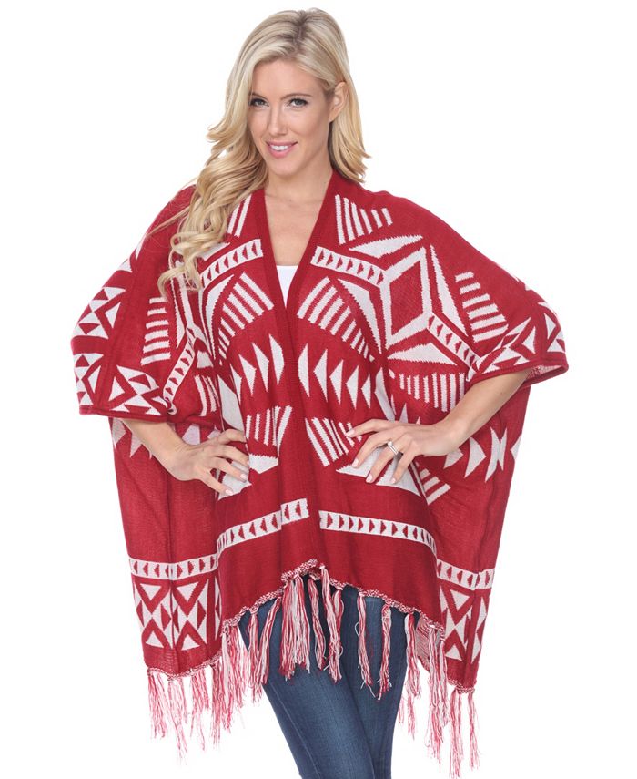 White Mark Women's Cherokee Patterned Cardigan - Macy's