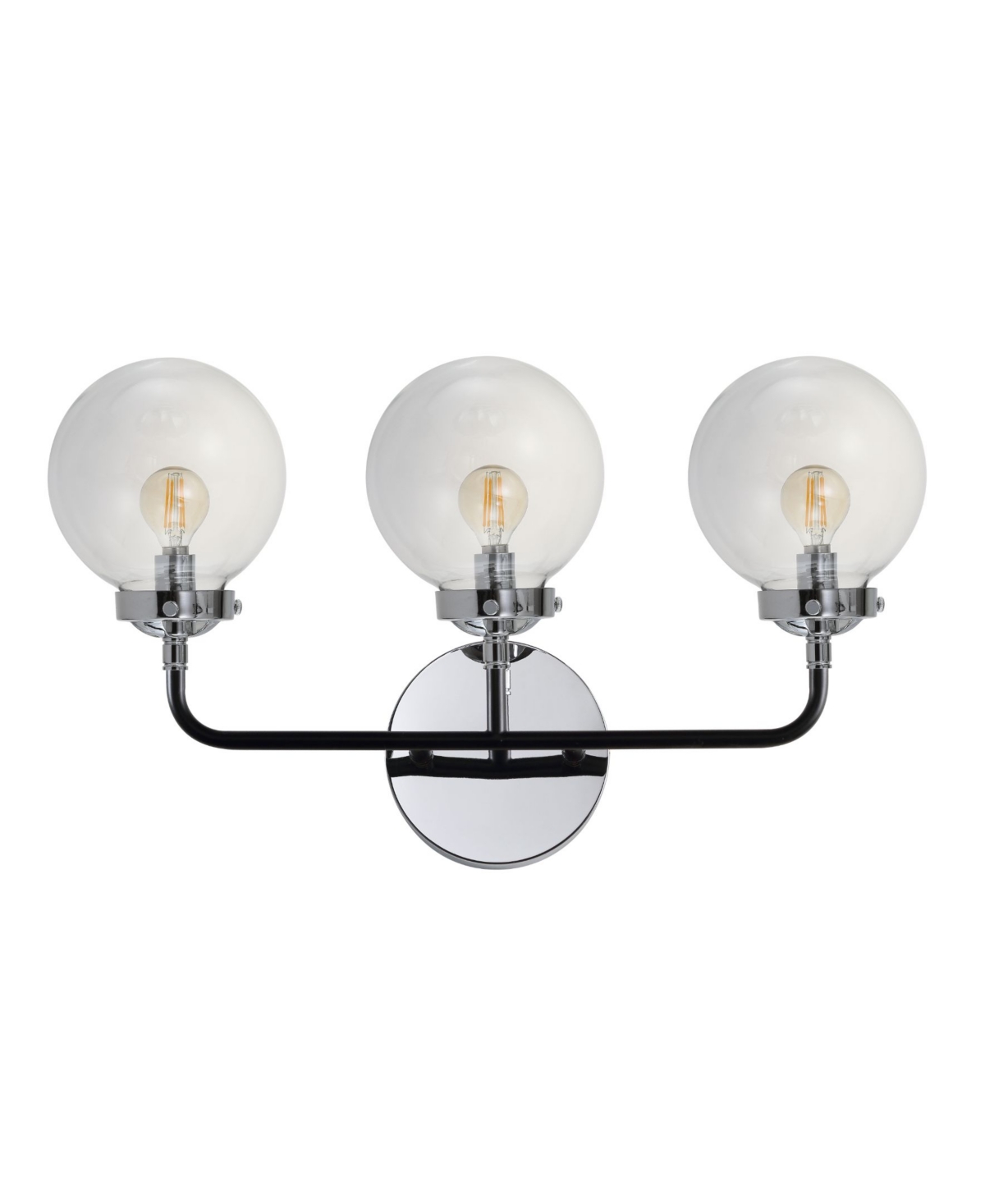 Click here for Jonathan Y Caleb 3-Light 22 Wall Sconce - Chrome/b... prices