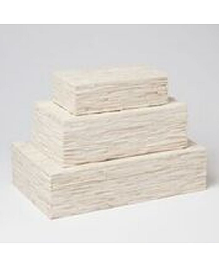 Global Views Chiseled Bone Storage Box Large - Macy's