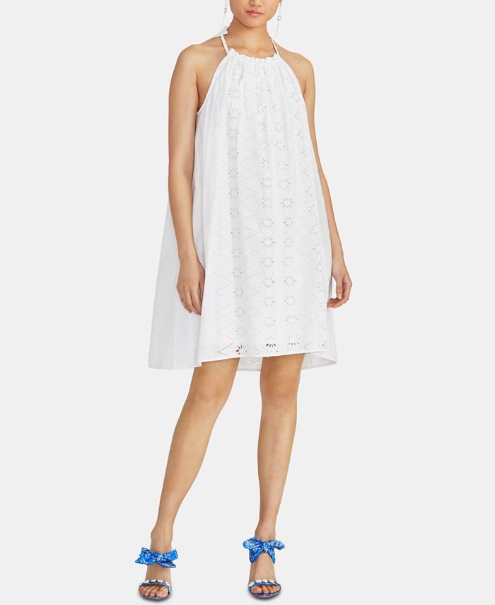 RACHEL Rachel Roy Sabine Cotton Eyelet Swing Dress - Macy's