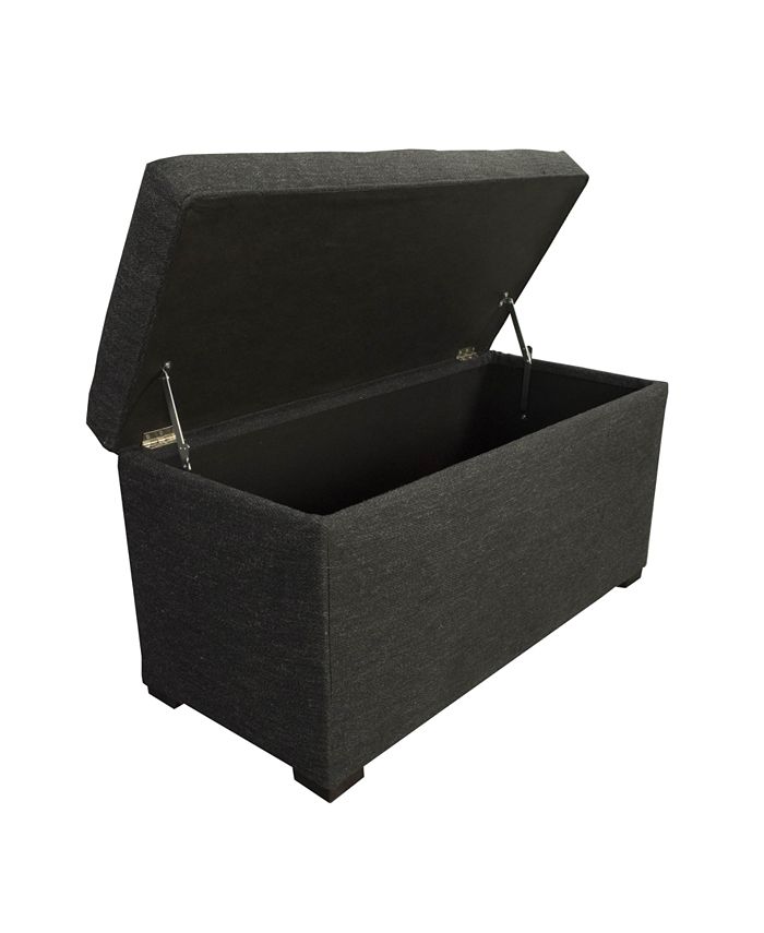 MJL Furniture Designs Angela Fabric Upholstered Storage Trunk - Macy's