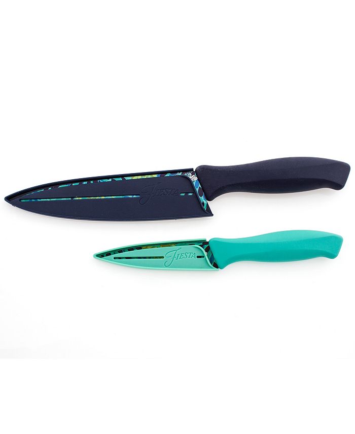Fiesta CLOSEOUT! 4-Piece Floral Decal Knife Set - Macy's