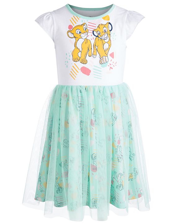 Disney Little Girls Simba & Nala Graphic Dress, Created for Macy's ...