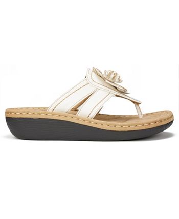 Cliffs by White Mountain Carnation Comfort Thong Sandals - Macy's