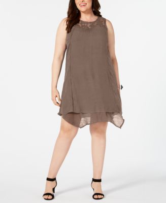 Style & Co Plus Size Embroidered Dress, Created for Macy's - Macy's