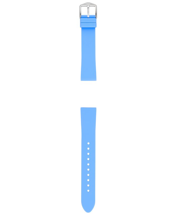 Fossil Unisex Sport Sky Blue Silicone Smart Watch Strap - Macy's