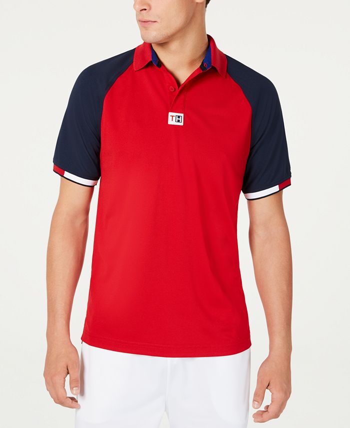 Tommy Hilfiger Men's Bluth Custom-Fit Moisture-Wicking Colorblocked ...