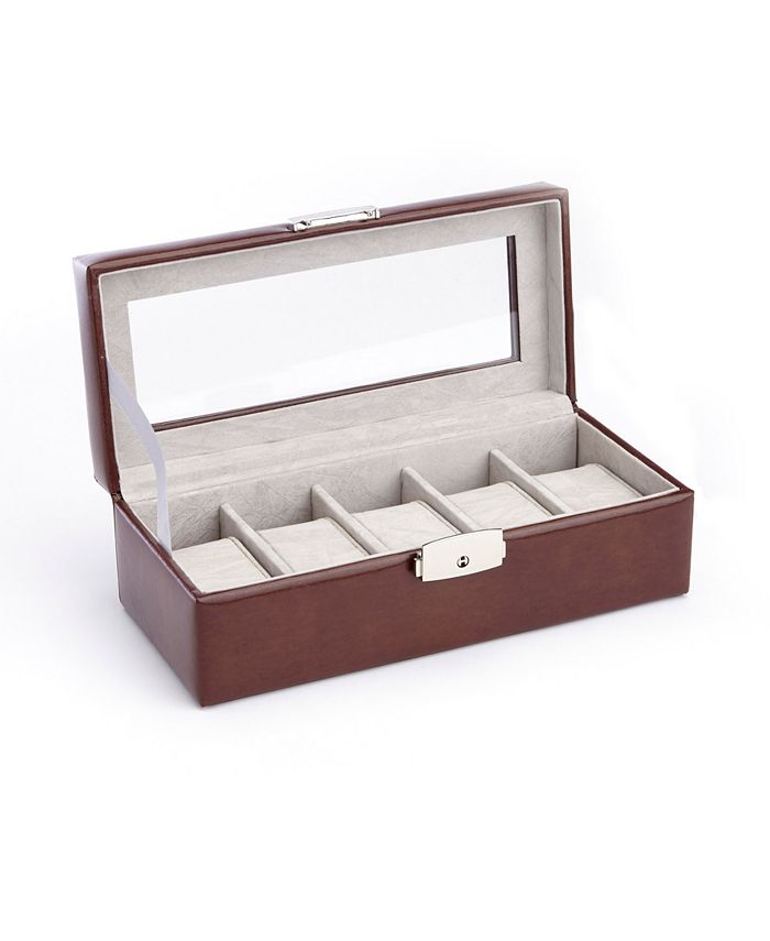 ROYCE New York 5 Slot Watch Display Case - Macy's