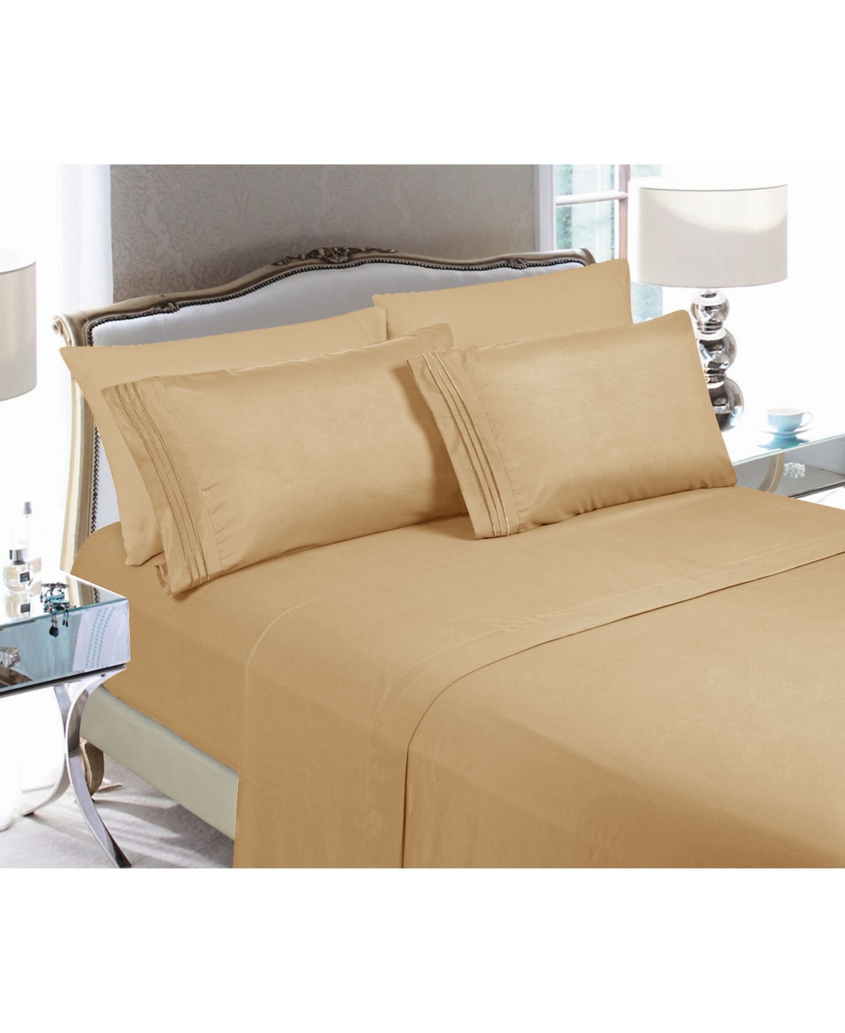 Click here for Elegant Comfort Luxury Soft Solid 6-Pc. Sheet Set... prices