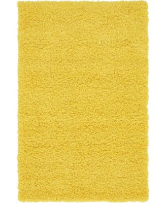 Bridgeport Home Exact Shag Exs1 Tuscan Sun Yellow 3' 3" x 5' 3" Area ...