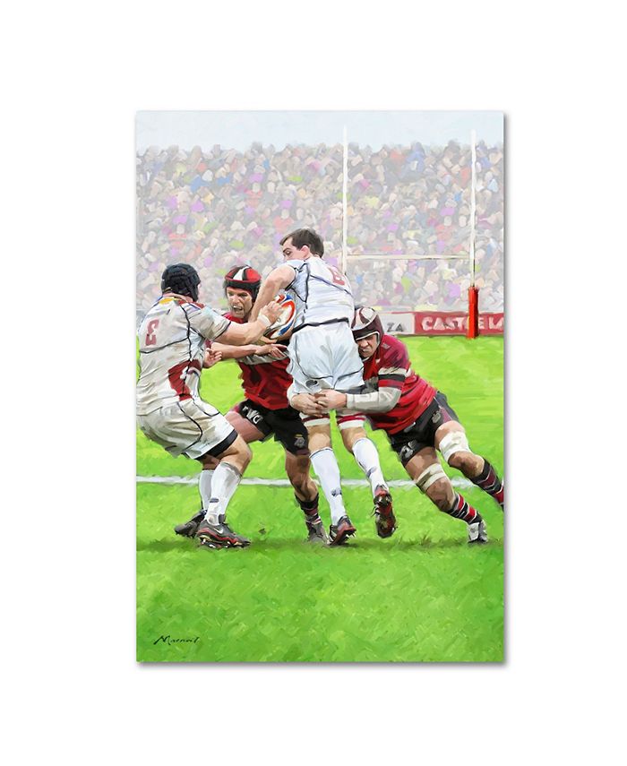 Trademark Global The Macneil Studio 'Rugby' Canvas Art - 16" x 24" - Macy's