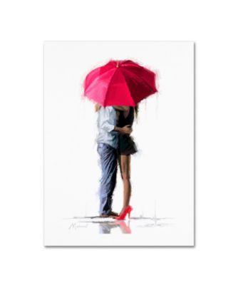 The Macneil Studio 'Red Umbrella' Canvas Art - 24" x 32" - Macy's