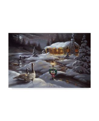 Trademark Global D. Rusty Rust 'Geese' Canvas Art - 30" x 47" - Macy's