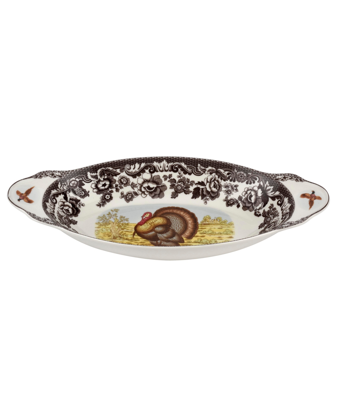 Click here for Spode Woodland Turkey Bread Tray - Brown prices