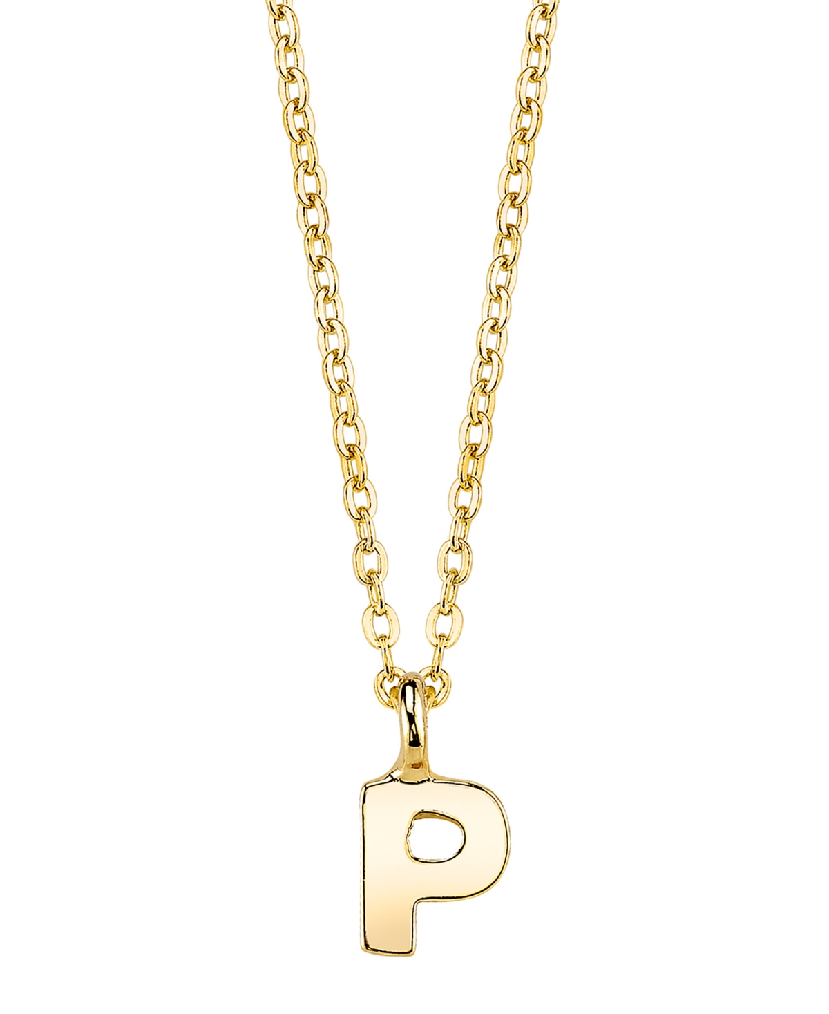 Click here for 2028 Gold-Tone Initial Necklace 20 - P prices