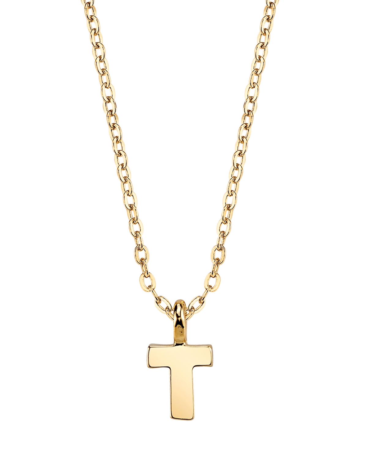 Click here for 2028 Gold-Tone Initial Necklace 20 - T prices