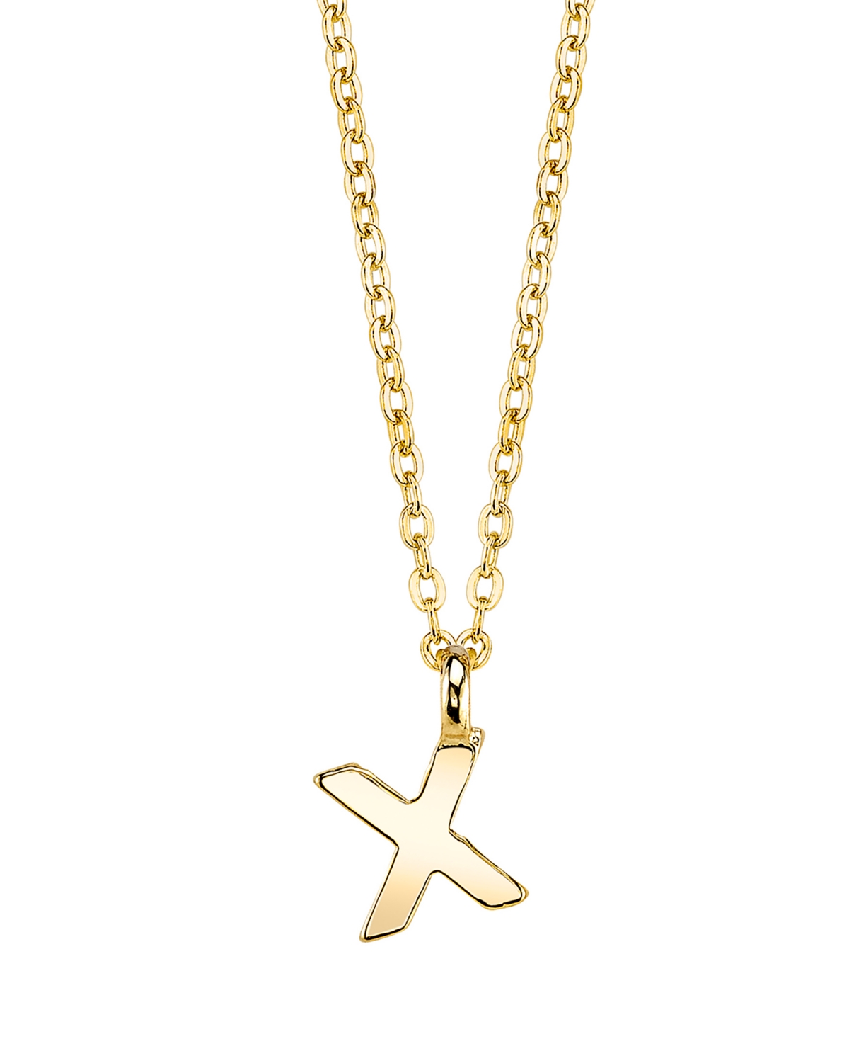 Click here for 2028 Gold-Tone Initial Necklace 20 - X prices
