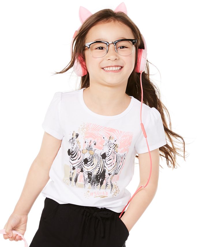 Epic Threads Little Girls Zebra-Print T-Shirt, Created for Macy's - Macy's