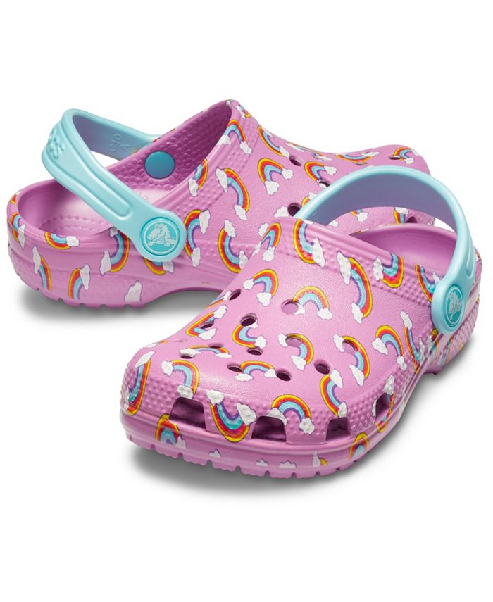Crocs Baby, Toddler, Little Girls Classic Seasonal Graphic Clog - Macy's
