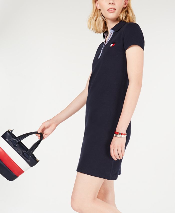 Tommy Hilfiger Short-Sleeve Polo Dress, Created for Macy's - Macy's