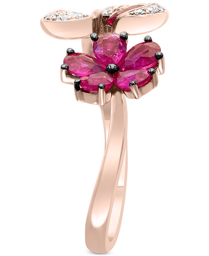 EFFY Collection EFFY® Certified Ruby (1-1/10 ct. t.w.) & Diamond (1/8 ...