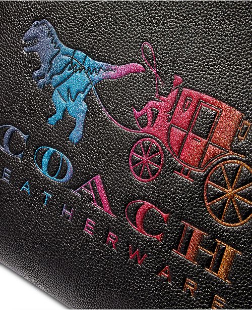 COACH Central Leather Tote With Rexy And Carriage & Reviews - Handbags ...