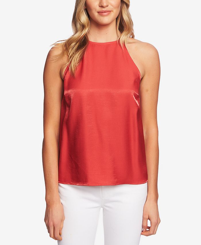 CeCe Keyhole-Back Halter Top - Macy's